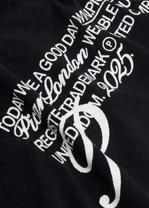 PICANTE Gallery Logo Cotton T-shirt - Black