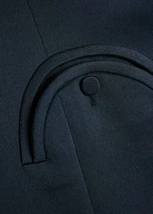 BLAZÉ MILANO Everynight Double-breasted Satin Blazer - Dark Blue