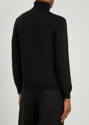 TOM FORD Roll-neck Wool Jumper - Black
