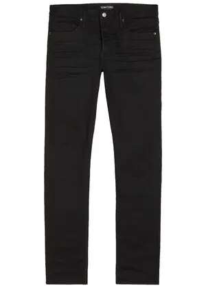 TOM FORD Straight-leg Denim Jeans - Black