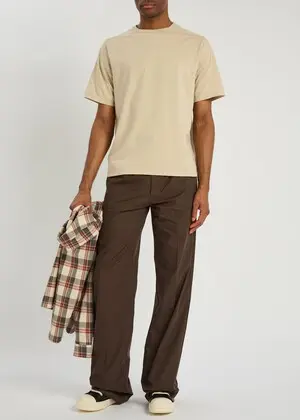 Rick Owens Brad Cotton T-shirt - Sand