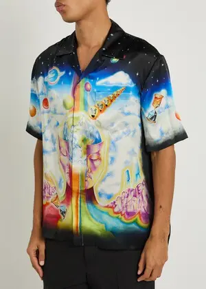 Casablanca The Essential Experience Printed Silk Shirt - Multicoloured 1