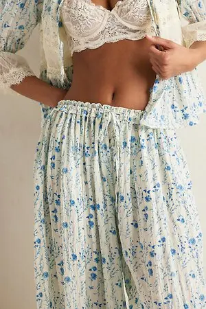 Free People Forever Young Printed Bloomers - Ivory