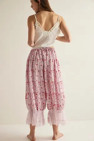 Free People Forever Young Printed Bloomers - Lavender Combo