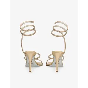 Rene Caovilla Cleo 80 Leather Heeled Sandals