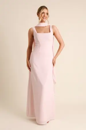 Square Neck Sleeveless Gowns