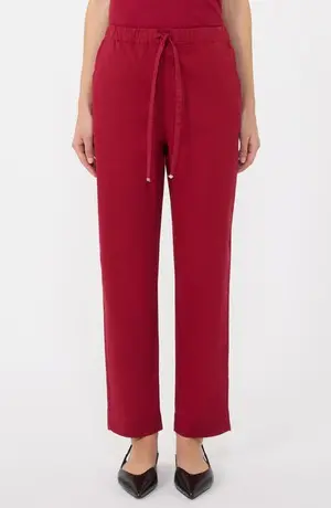 MM BY MAX MARA Drawstring Stretch Cotton Pants