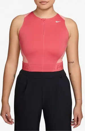 Nike Dri-fit Quarter Zip Tank Top