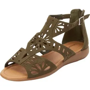 COMFORTVIEW The Milana Sandal - Dark Olive