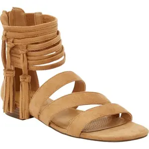 COMFORTVIEW Eleni Gladiator Sandal With Tassel Detail - Tan