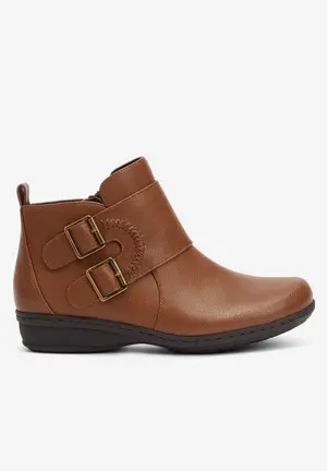 COMFORTVIEW Amberly Shootie With Buckle Accent - Black