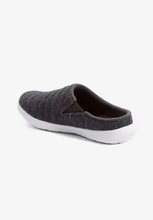 COMFORTVIEW Collins Quilted Slip-on Sneakers - Grey