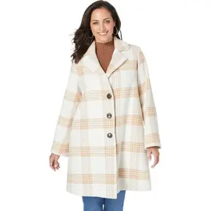 Jessica London Straight Hem Coats For Women