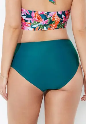 SWIMSUITS FOR ALL High Waist Sash Bikini Bottom - Multi Diagonal