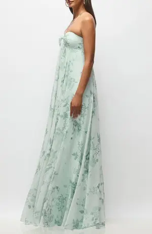 Dessy Collection Lilith Floral Chiffon Gown