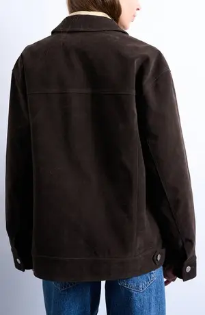 Topshop Faux Suede Western Jacket
