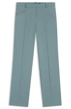 BOSS Tilda Pleated Wide-leg Trousers