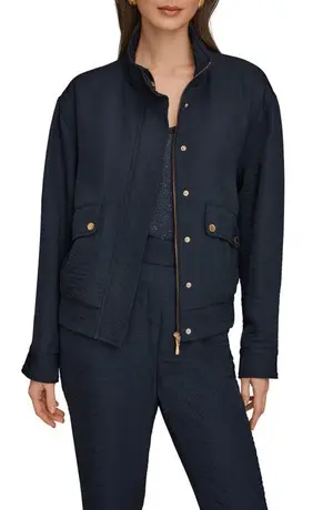 Donna Karan New York Ripple Zip Jacket
