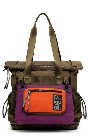 Desigual Canvas Backpack - Khaki