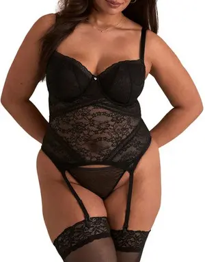 ADORE ME Scottie Unlined Balconette Bustier - Black
