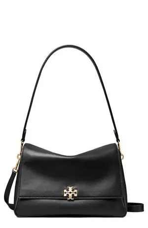 Tory Burch Leather Shoulder Bag - Black