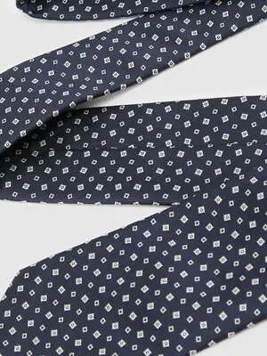 REISS Dario Silk-blend Micro-square Tie