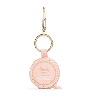 Harrods Leather Chocolate-covered Strawberry Keyring - Pink