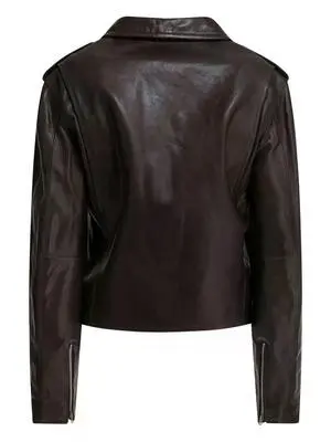 Auralee Leather Biker Jacket