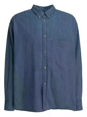 BEAMS Lisa Chest-pocket Button-up Shirt - Blue