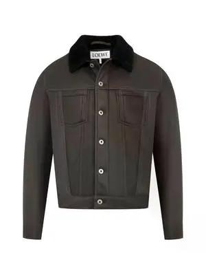 Loewe Button Shearling Trucker Jacket