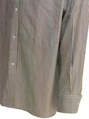 BEAMS Lisa Striped Chest-pocket Shirt - Brown