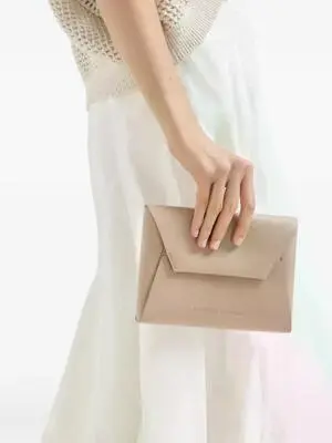 Brunello Cucinelli Two-way Clutch With Chain Strap - Neutrals