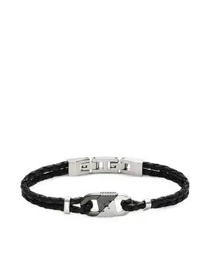 Emporio Armani Braided-detail Bracelet - Silver