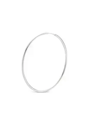 MARIA BLACK 14k Recycled White Gold Hoop Earring - Silver