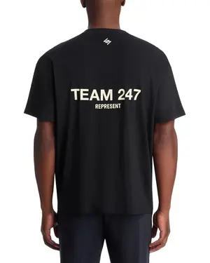 REPRESENT Team 247 Oversized Tee - Jet Black