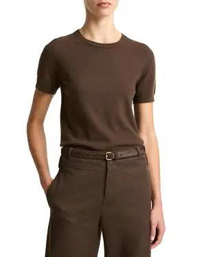 Vince Crewneck Top - Dark Bark