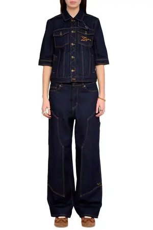 Zadig&Voltaire Kyo Denim Jacket - Brut
