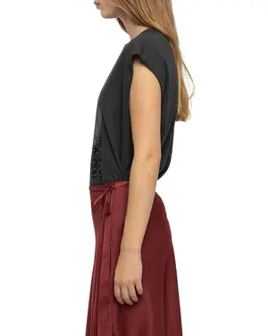 Zadig&Voltaire Jeto Satin Skirt - Cherry