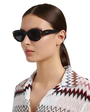 Missoni 52mm Oval Sunglasses