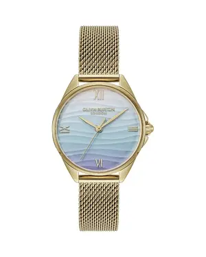 OLIVIA BURTON Azure 30mm Watch - Blue/gold