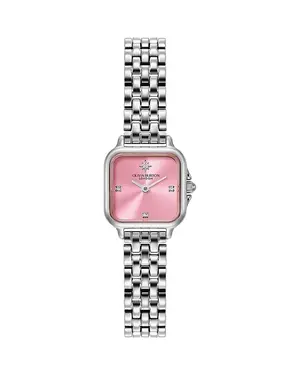 OLIVIA BURTON Mini Grosvenor Watch, 20mm X 20mm - Pink/silver
