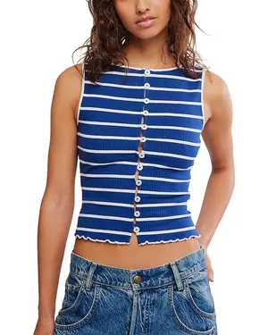 Free People Striped Tops