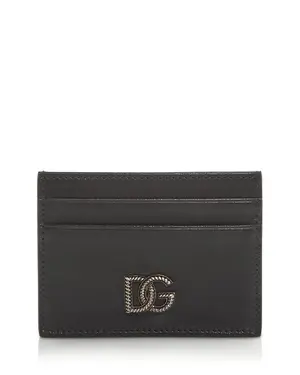 Dolce & Gabbana Tempesta Leather Card Case - Black