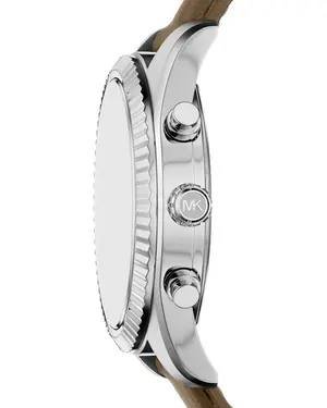 Michael Kors Lexington Chronograph, 45mm - Brown/blue