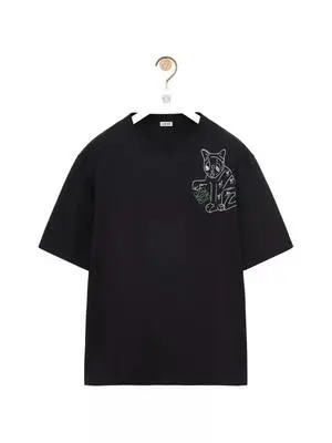 Loewe Loose Fit Graphic T-shirt - Black