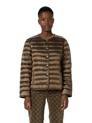 Gerard Darel Micaela Quilted Reversible Down Jacket - Cigar