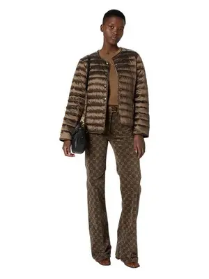 Gerard Darel Micaela Quilted Reversible Down Jacket - Cigar