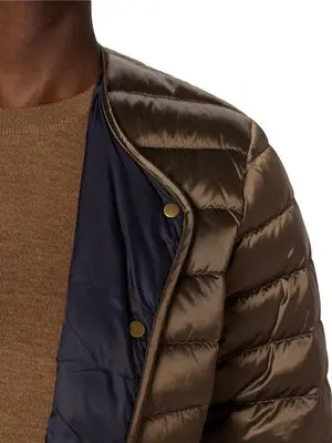 Gerard Darel Micaela Quilted Reversible Down Jacket - Cigar