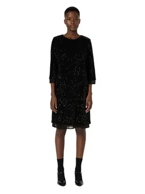 Gerard Darel Liora Sequin Knee Length Dress
