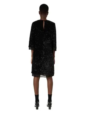 Gerard Darel Liora Sequin Knee Length Dress